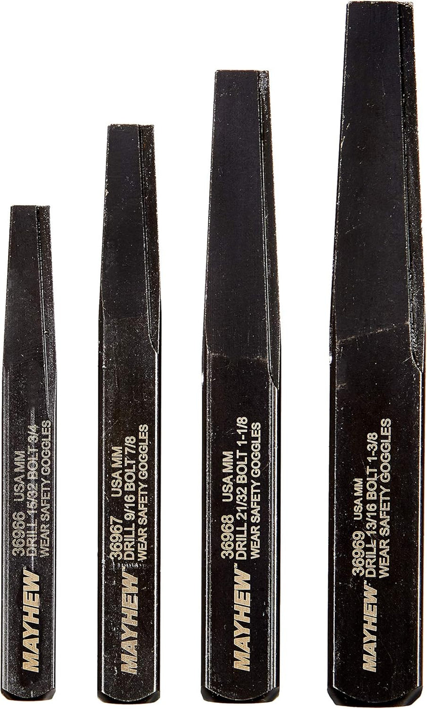 Mayhew Pro 37331 Screw Extractor Set, 4-Piece — Contractor Tool Supply ...