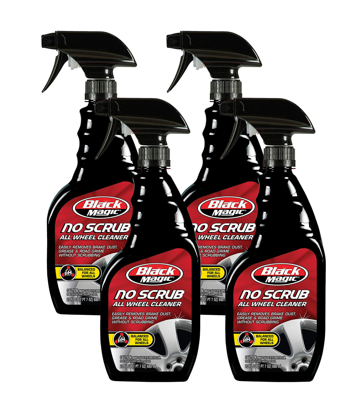 Black Magic BM41023W No Scrub All Wheel Cleaner, 23 oz. (Pack of 4 ...