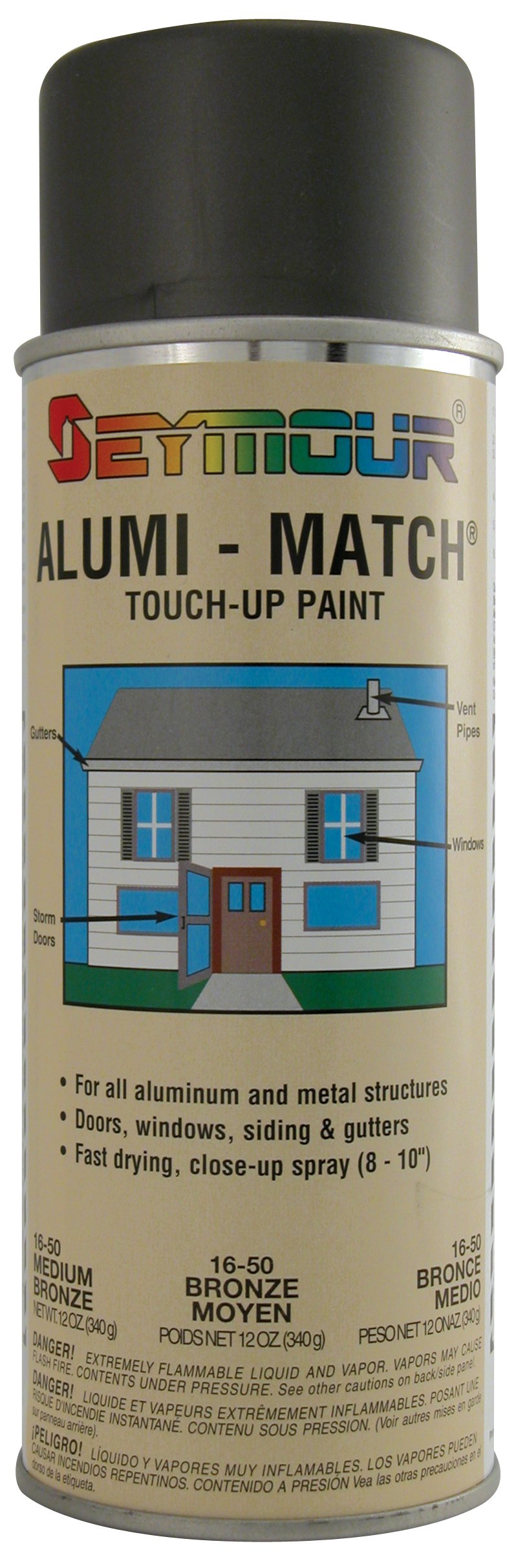 Seymour Paint 16-50 Touch-Up Paint, Spray Paint, Bronze Tone, 12 Ounce ...