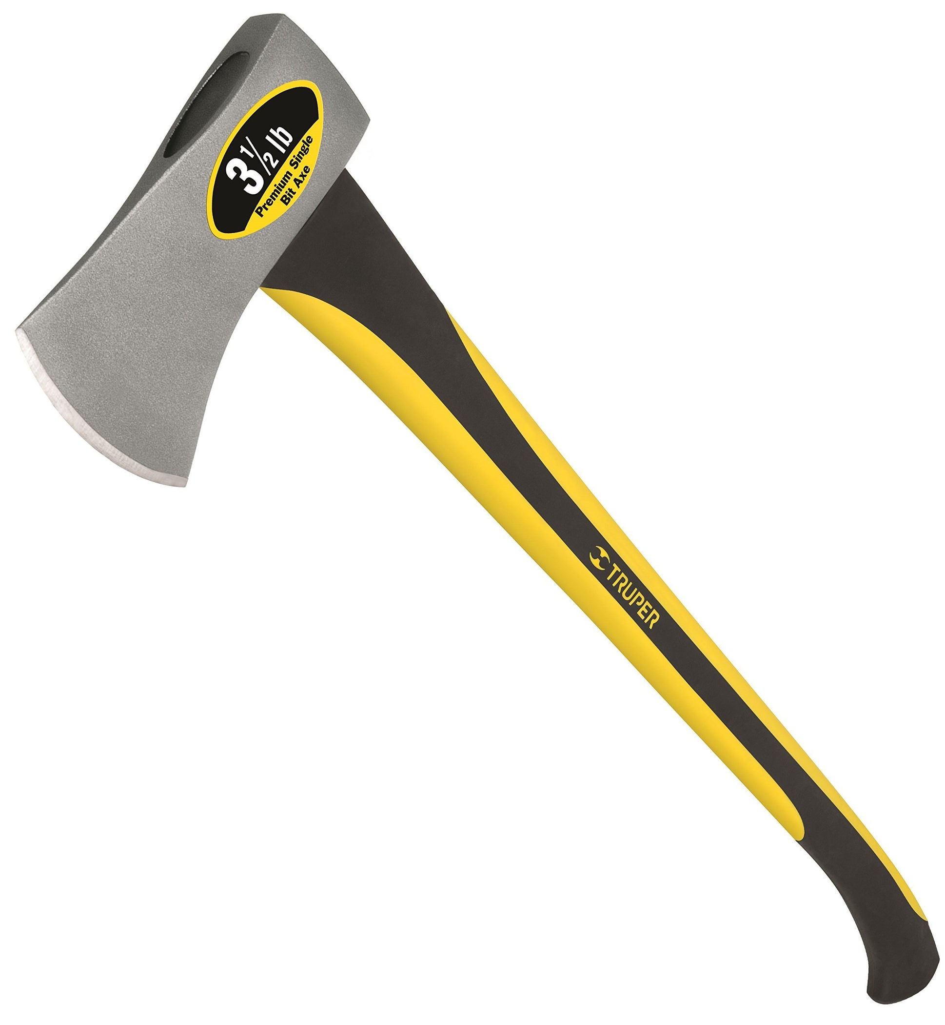 Truper 30528 3-1/2-Pound Single Bit Michigan Axe, Fiberglass Handle, 3 ...
