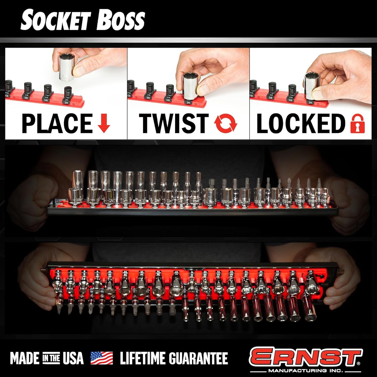 Ernst Manufacturing 8485 Socket Boss, Premium 2-Rail Twist Lock Socket ...