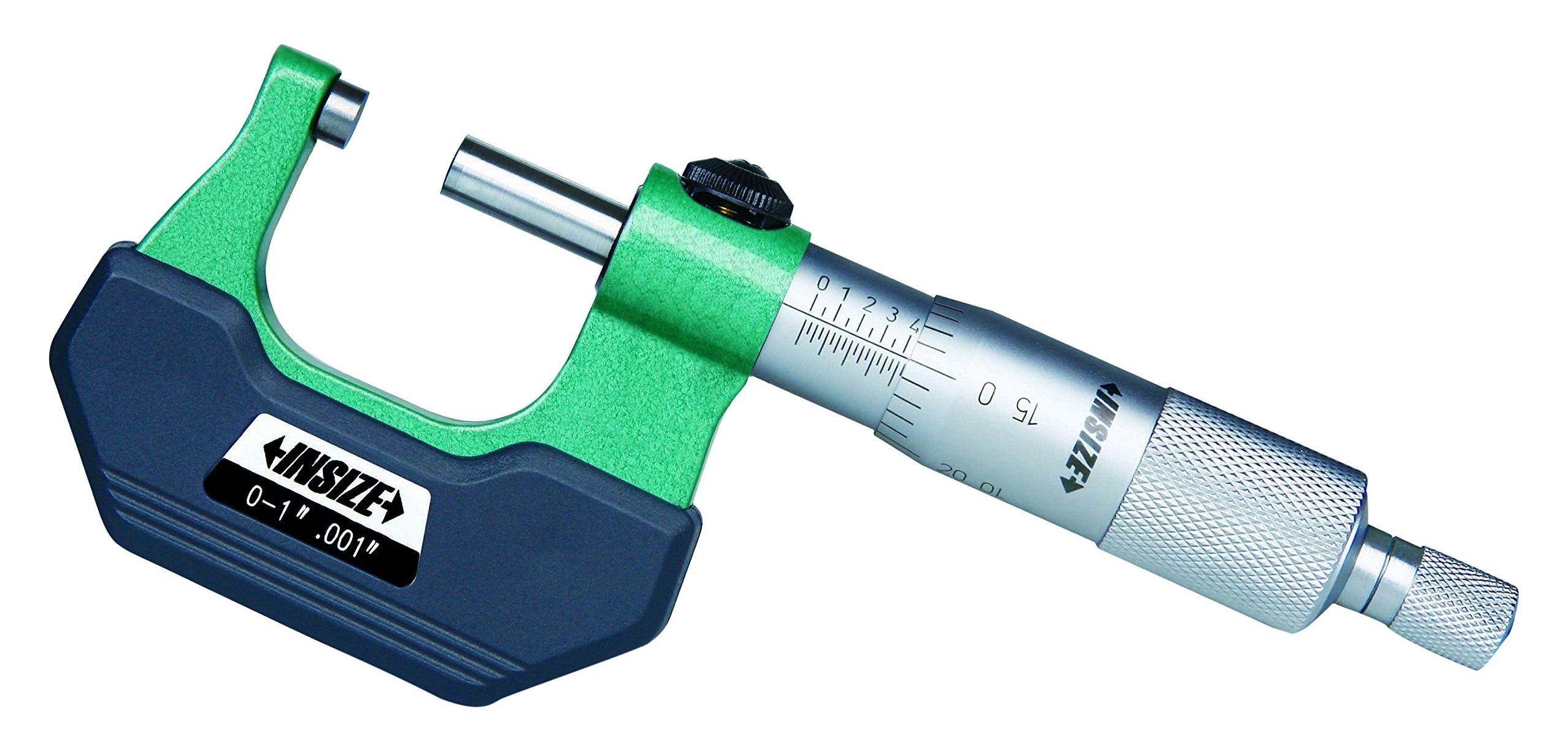 INSIZE 3236-1B Outside Micrometer for Left and Right Hand, 0" - 1", Gr ...