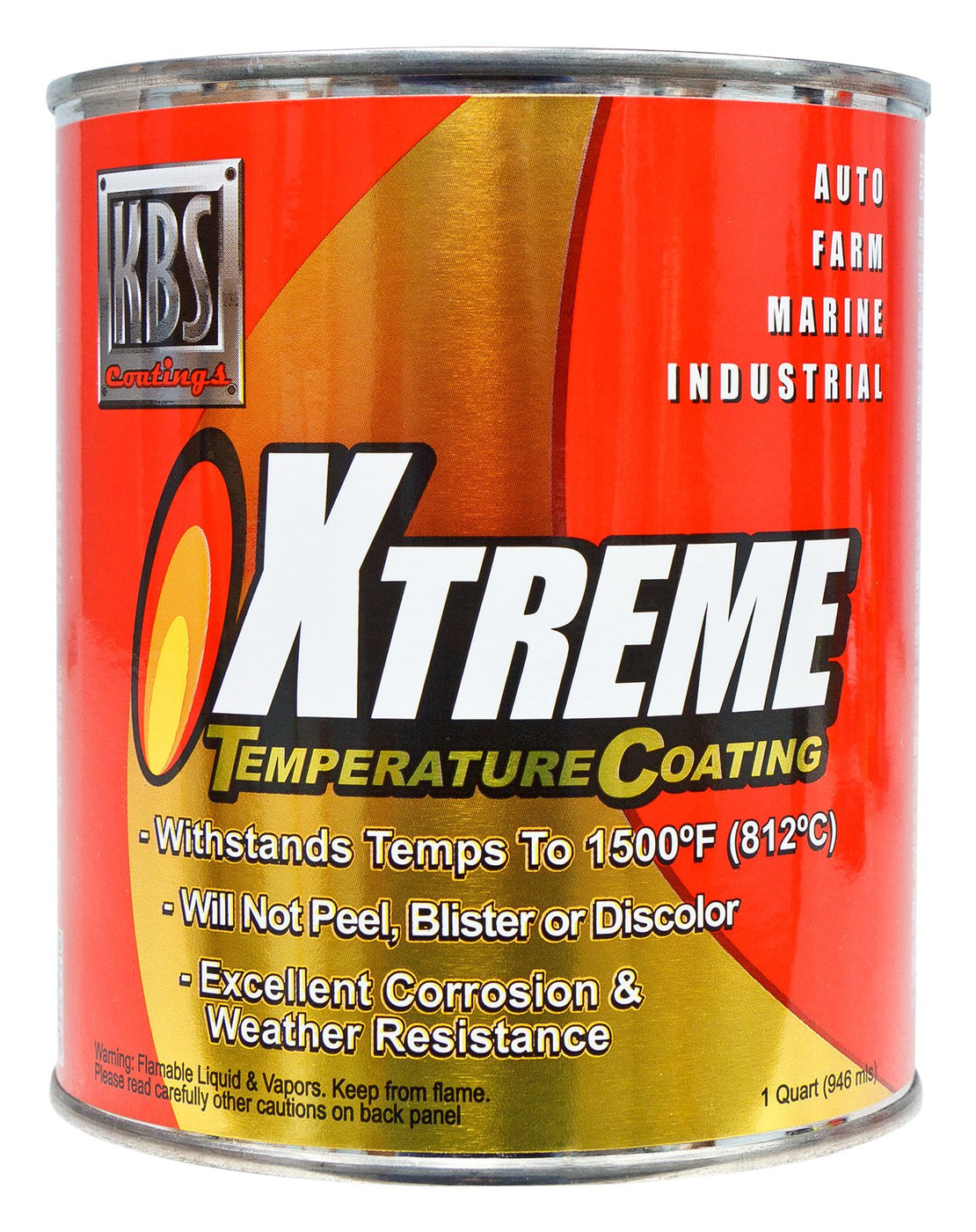 KBS Coatings 65405 Cast Iron Grey Xtreme Temperature Coating - 1 Quart ...