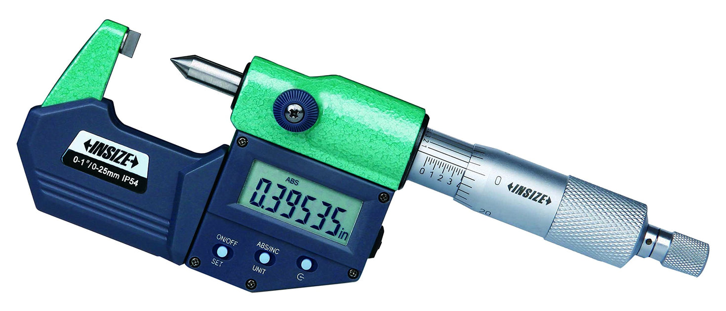 INSIZE 3566-25BE Electronic Crimp Height Micrometer, 0"-1"/0 mm-25 mm ...