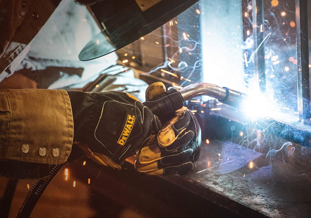DEWALT DXMF02051LG Premium MIG/TIG Welding Gloves, Gauntlet-Style Cuff ...