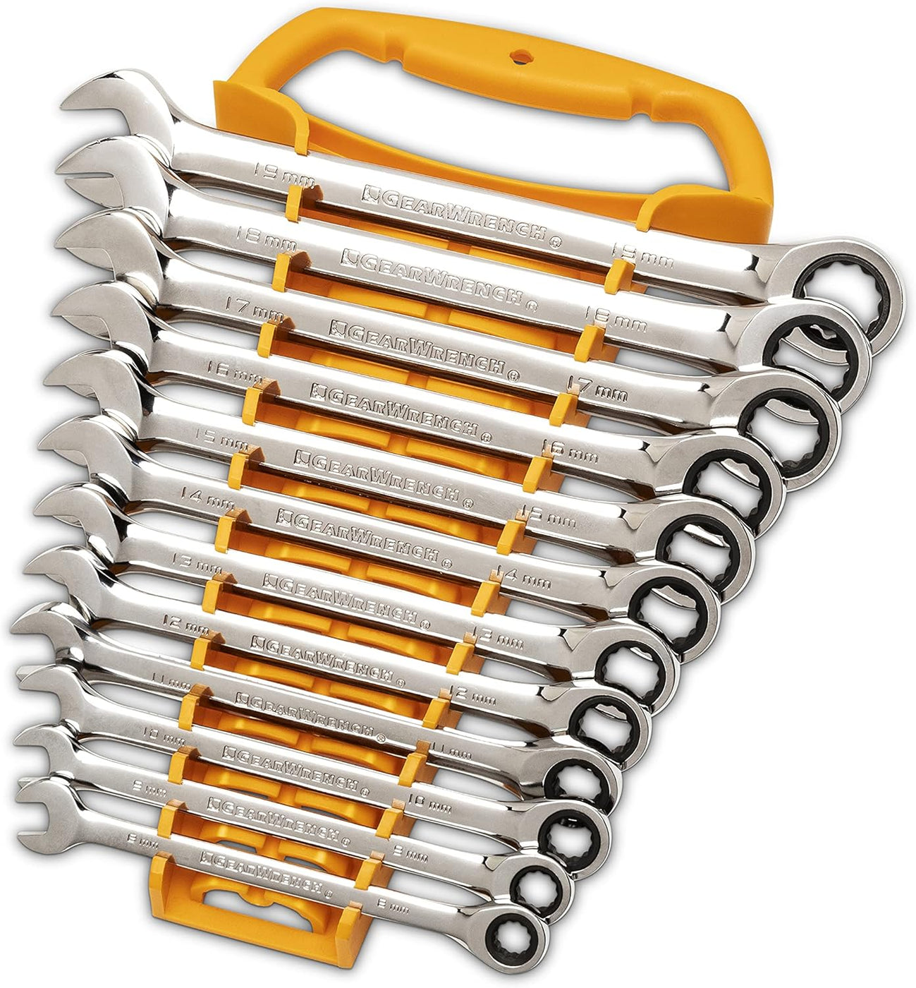 GEARWRENCH 86700 25 Pc. Combination Ratcheting Wrench Set, SAE/MM ...