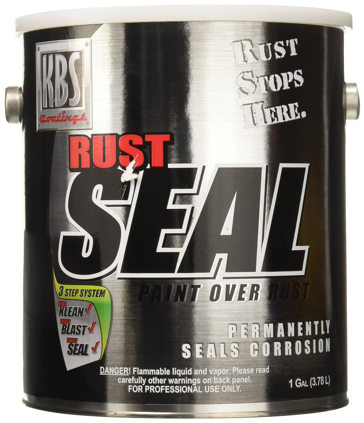 KBS Coatings 4502 Satin Black RustSeal - 1 Gallon — Contractor Tool ...