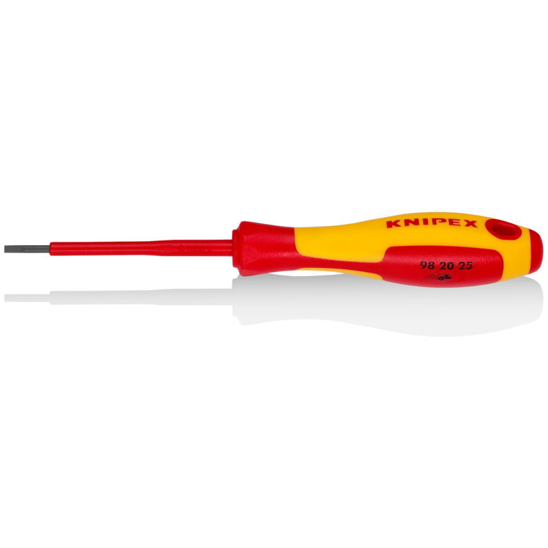 KNIPEX 3" Slotted Screwdriver, 1000V Insulated, 3/32" tip — Contractor ...