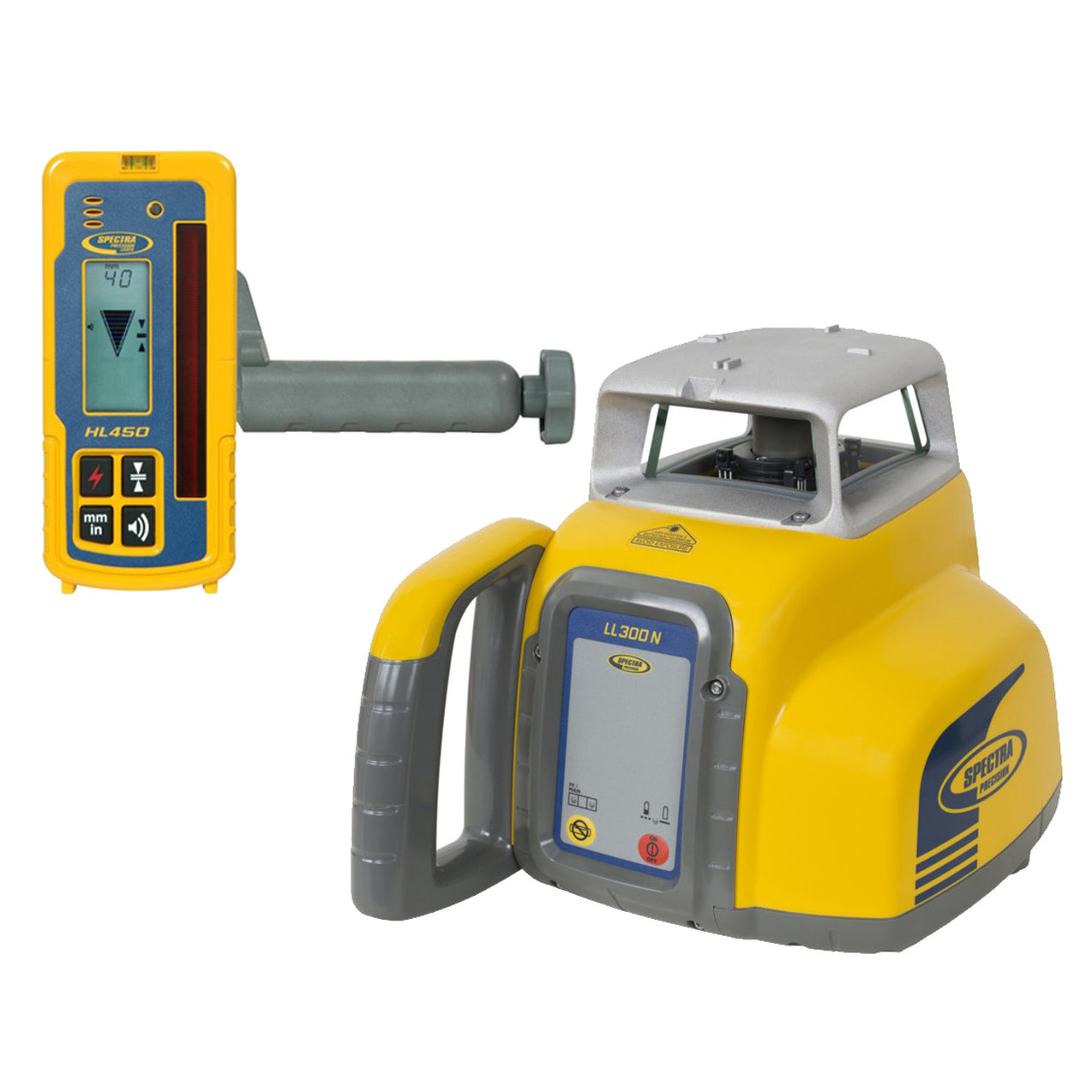 Spectra Precision Laser Package with Receiver and Rechargeable Batteri ...