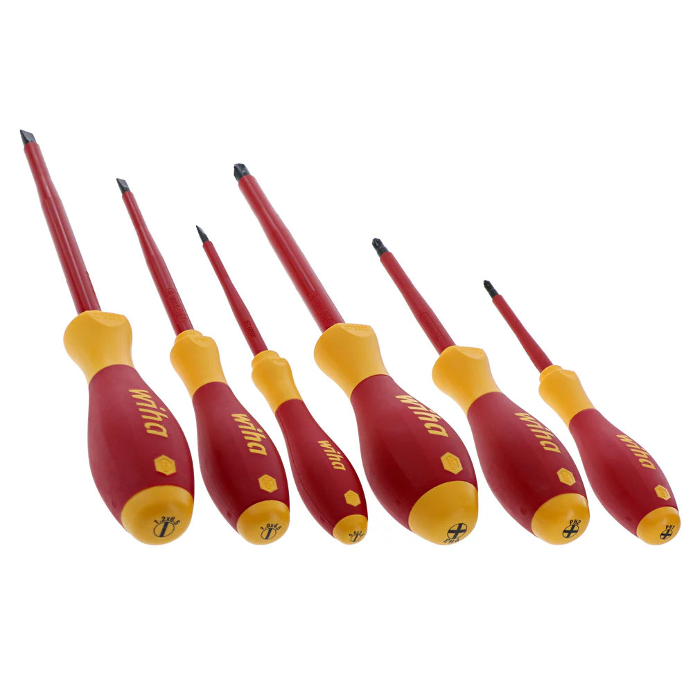 Wiha 32092 Slotted And Phillips Insulated Screwdriver Set, 1000 Volt ...