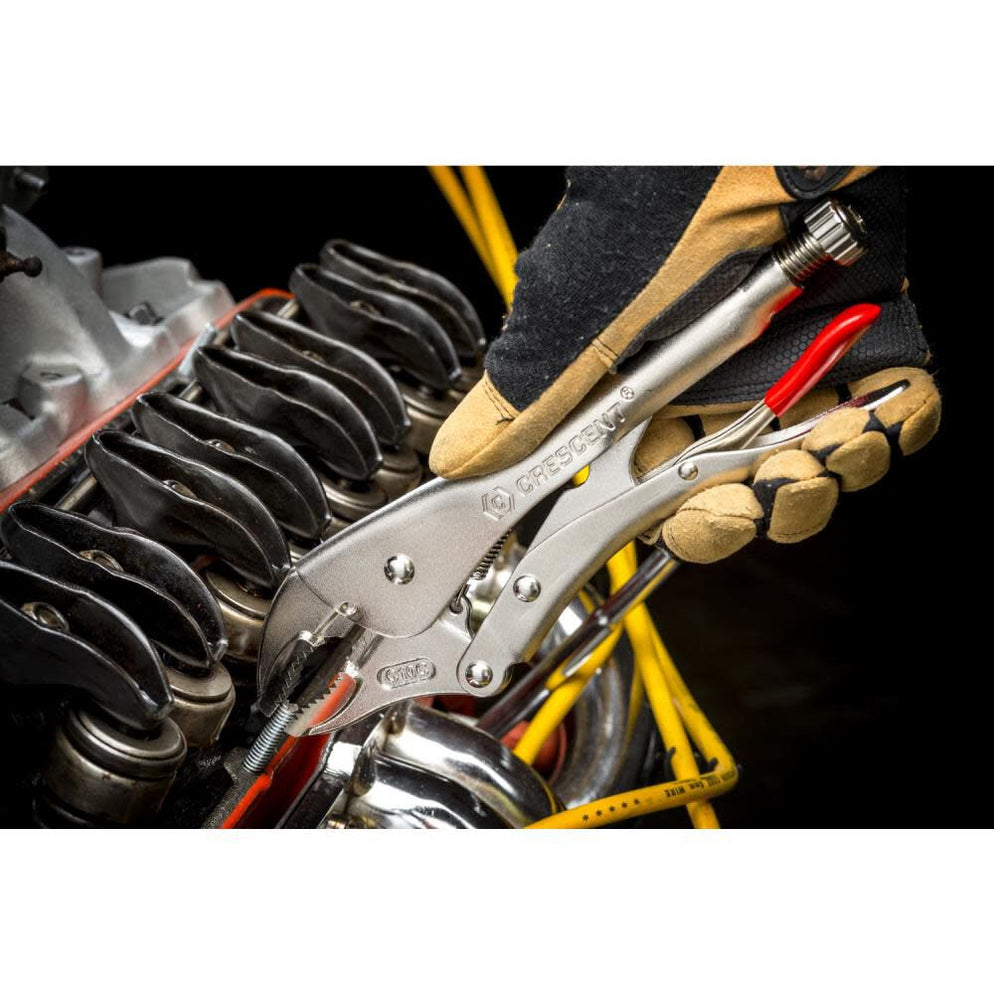 Crescent 3 Piece Curved Jaw Locking Pliers with Wire Cutter Set - CLP3 — Contractor Tool Supply ...