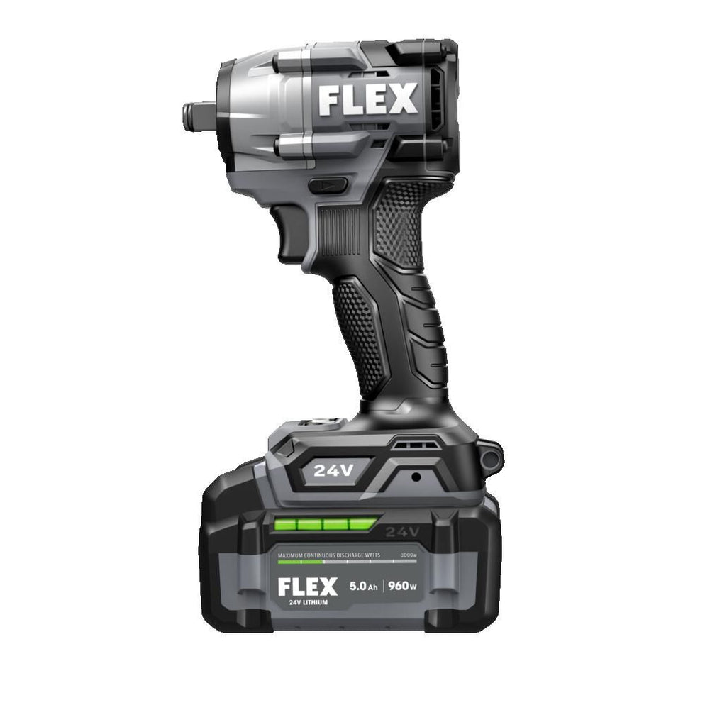 FLEX 24V Brushless Cordless 3/8-Inch 450 Ft-Lbs Torque Compact Impact ...