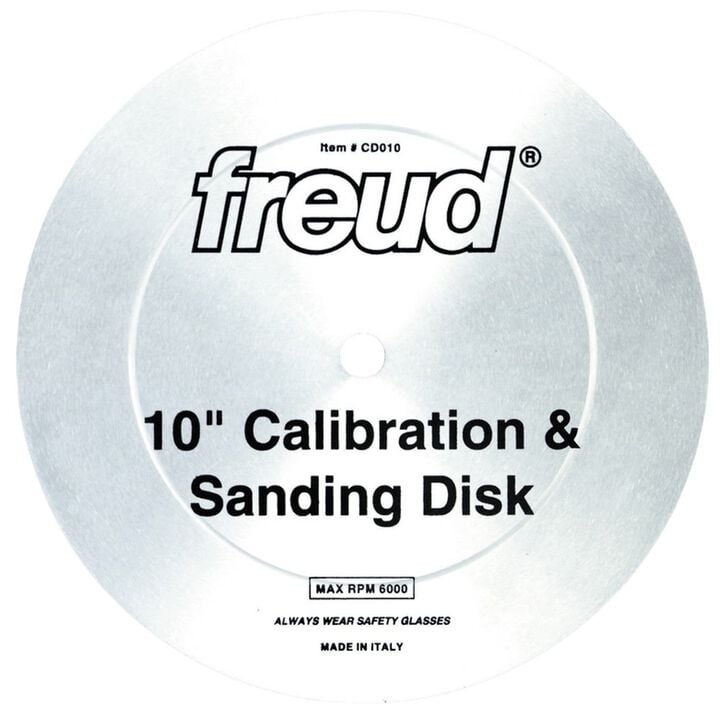 Freud CD010 10" Calibration & Sanding Disk with 5/8" Arbor — Contractor ...