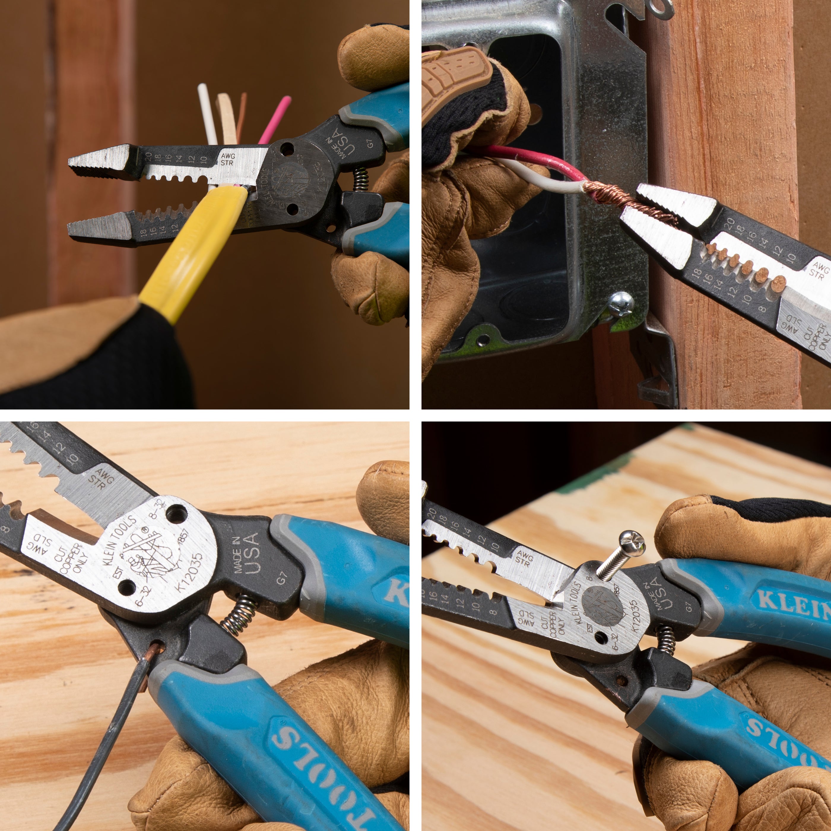 Klein Tools K12035 Klein-Kurve Heavy-Duty Wire Stripper 8-20 AWG ...