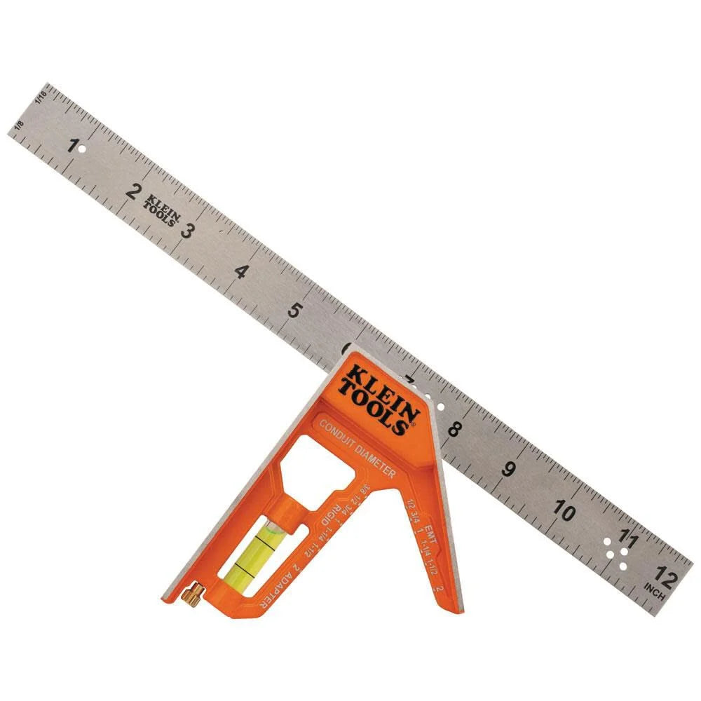 Klein Tools 935CSEL Combination Square Ruler for Electricians and Carp ...