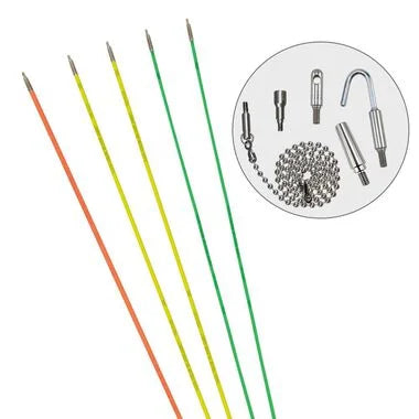 Klein Tools 50254 Multi-Flex Glow Fish Rod with Splinter Guard Coating ...