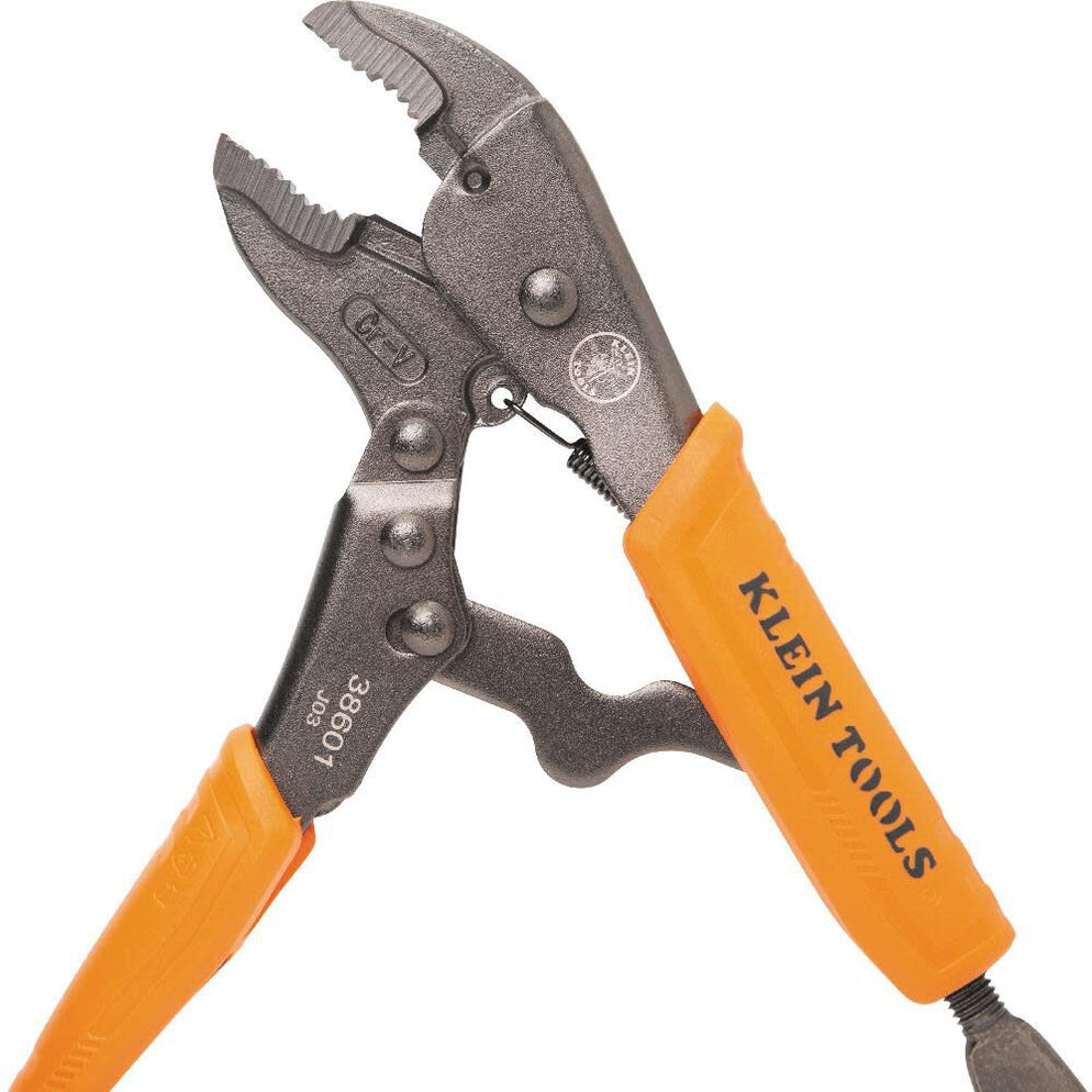 Klein Tools 38660 Locking Pliers Set, 7-Inch and 10-Inch Curved Jaw Pl ...