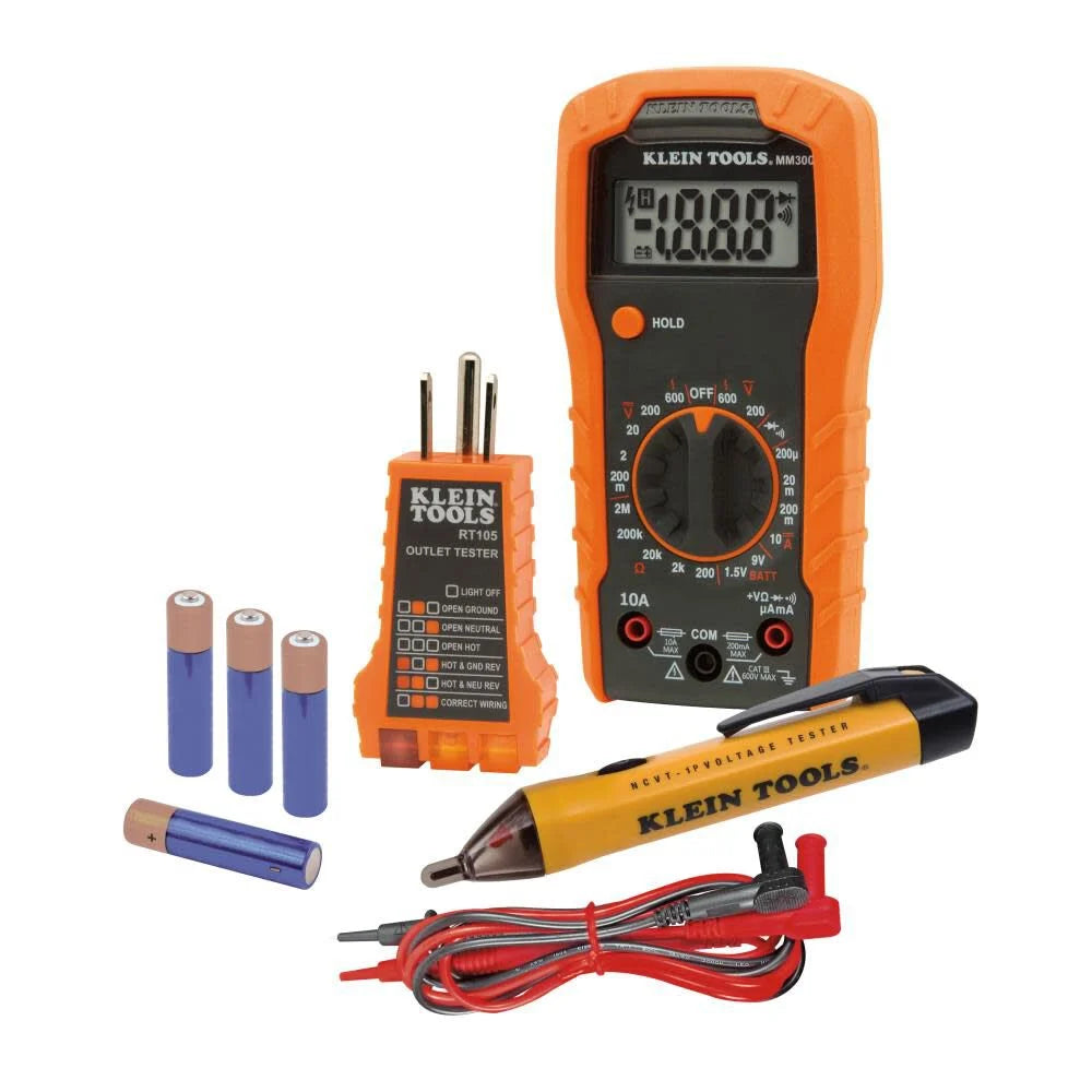 Klein Tools 69149P Electrical Test Kit with Digital Multimeter, Non-Co ...