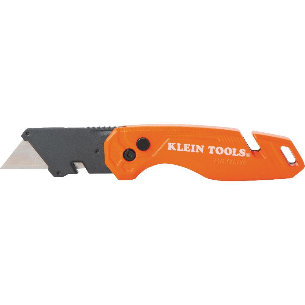 Klein Tools 44303 FLICKBLADE Folding Utility Knife with Blade Storage ...