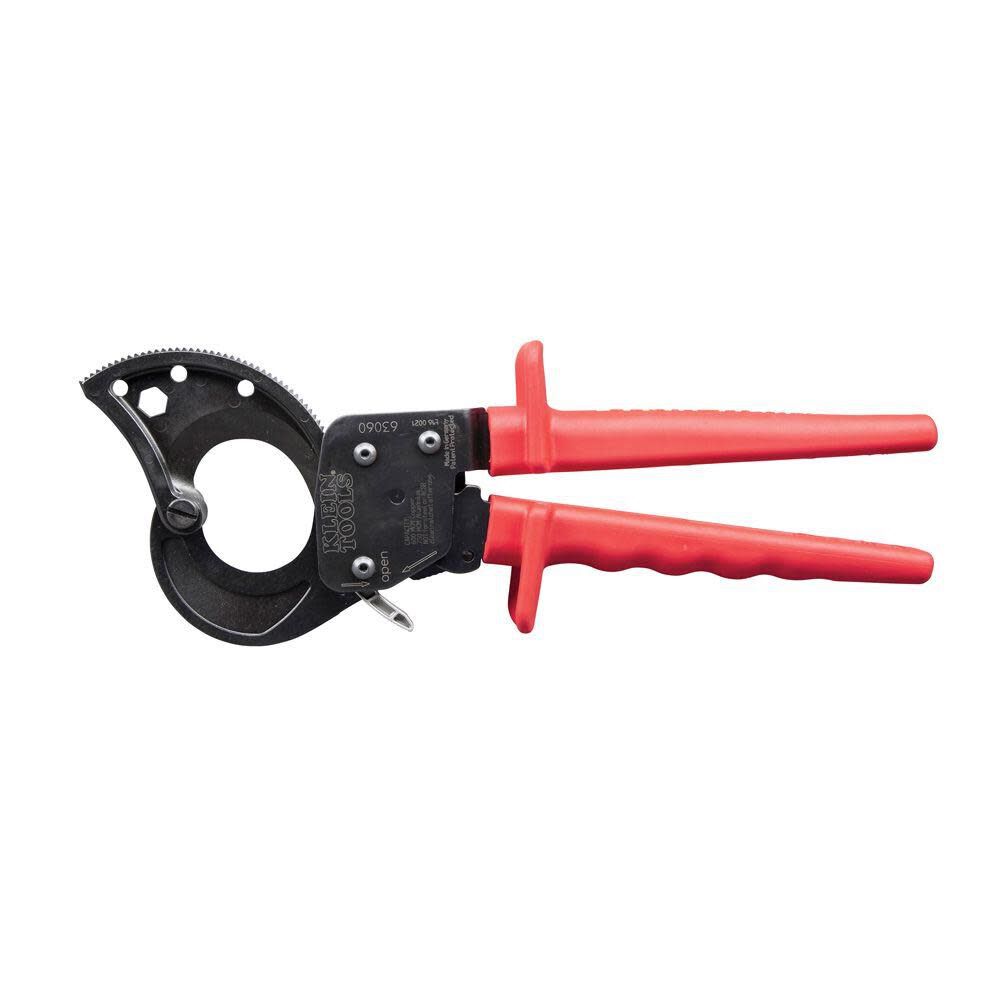 Klein Tools 63060 Cable Cutters, Ratcheting Heavy Duty Cutters for Up ...