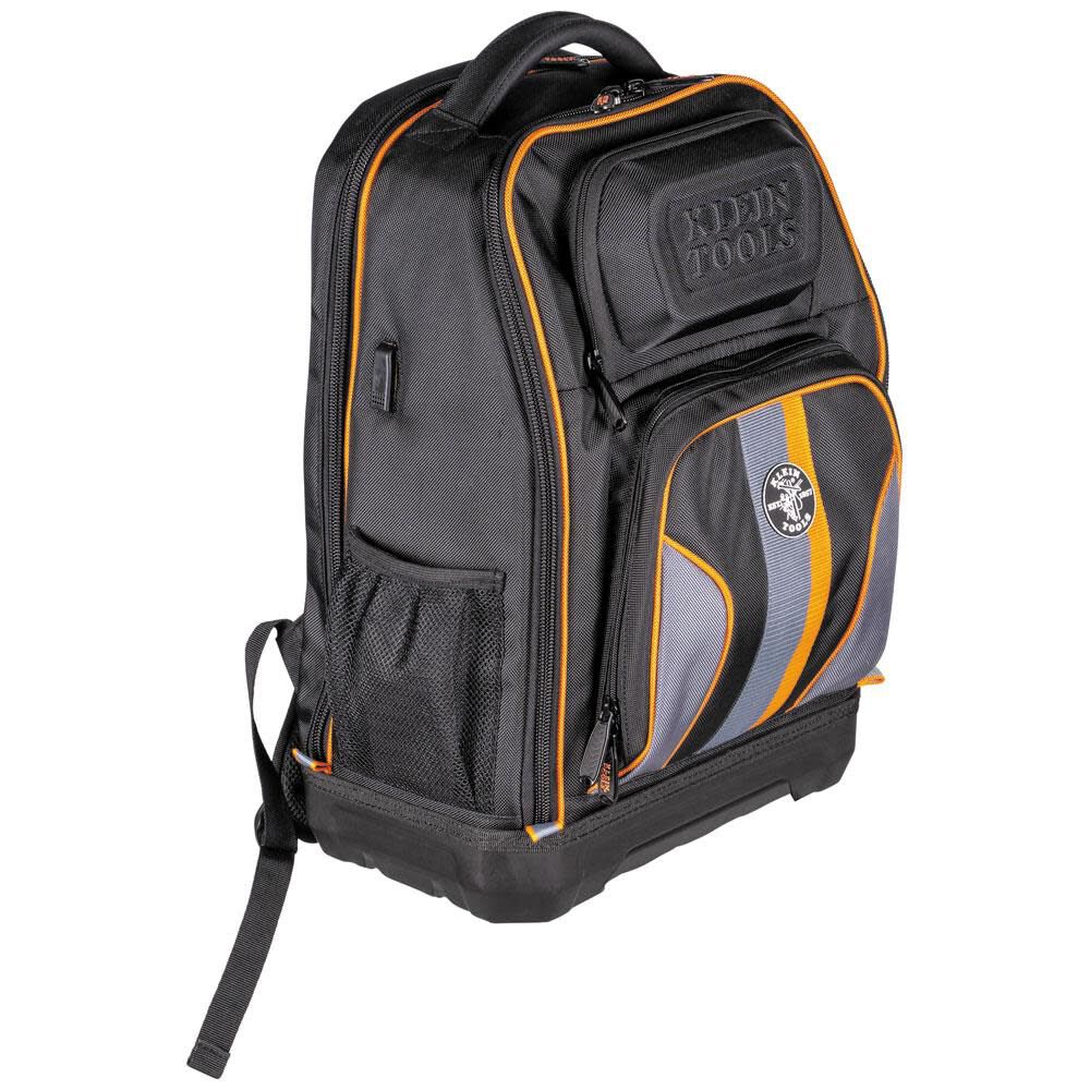 Klein Tools Backpack, Black/Orange - 62805BPTECH. — Contractor Tool ...