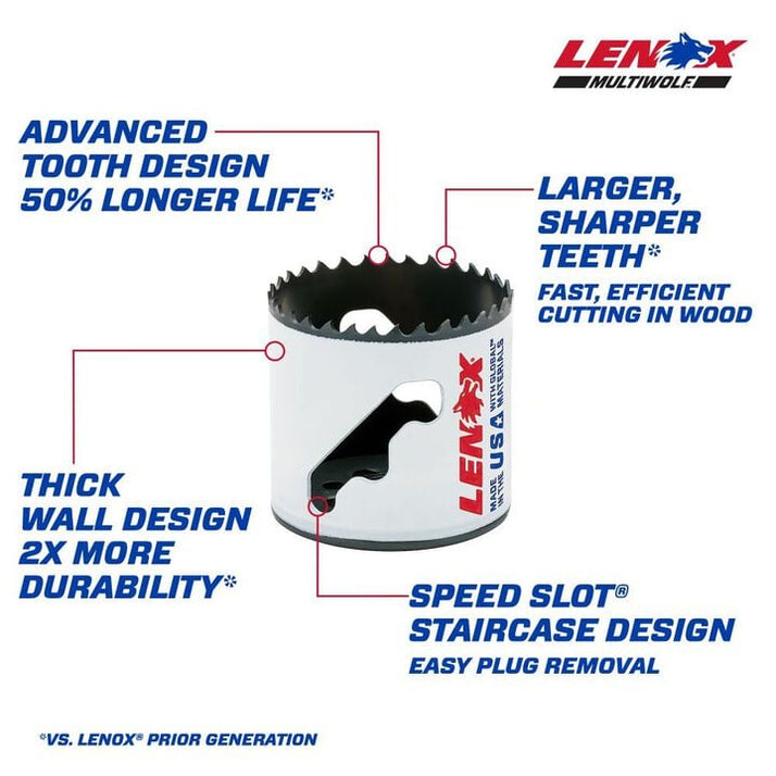 Lenox 3003232L Bi-Metal Speed Slot Hole Saw with T3 Technology, 2" — Contractor Tool Supply, a ...