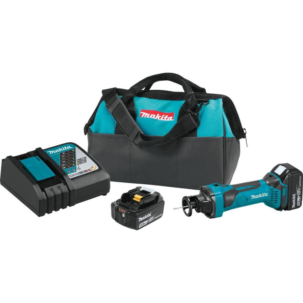 Makita 18V LXT Lithium-Ion Cordless Cut-Out Tool Kit (5.0Ah ...