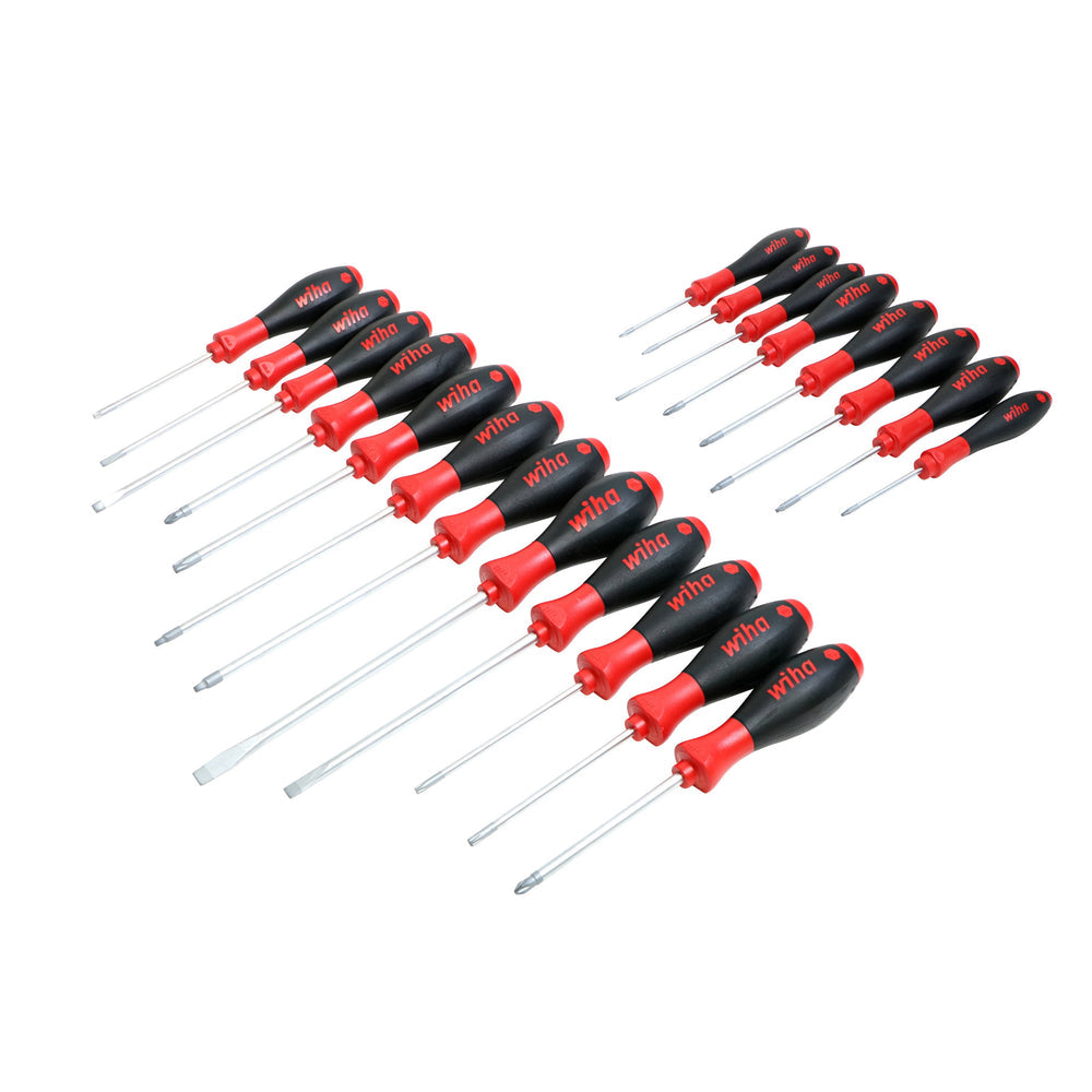 Wiha 30299 Pro Tool Set with SoftFinish Grip, 20 Piece — Contractor ...