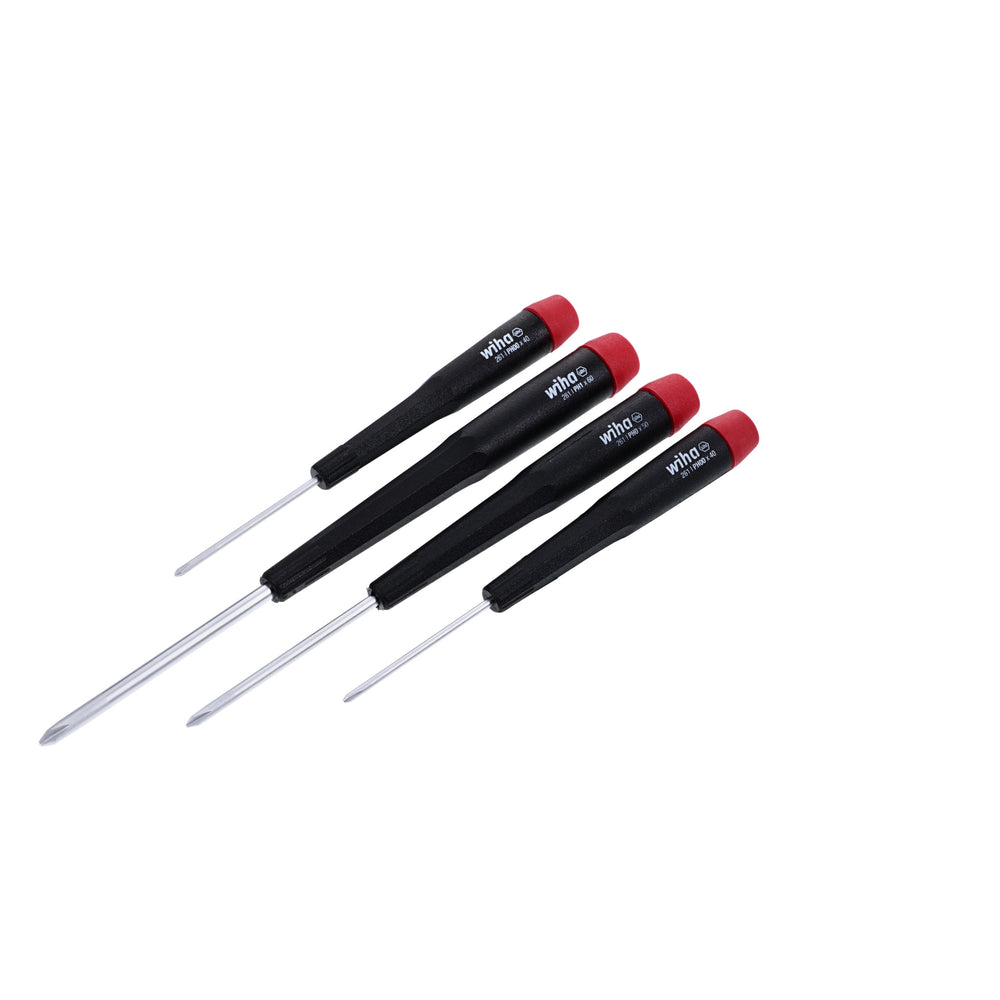 Wiha 26194 Screwdriver Set, Phillips With Precision Handles, 4 Piece ...