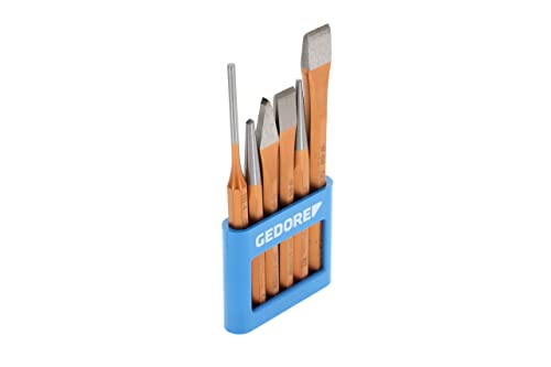 GEDORE 6-Piece Chisel and Punch Set in Plastic Holder — Contractor Tool ...