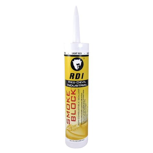 Red Devil SB100RD Smokeblock Sealant, 10.1 oz., Red, Pack of 12 ...