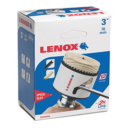 LENOX Bi-Metal Speed Slot Hole Saw with T3 Technology, 3" (3004848L ...