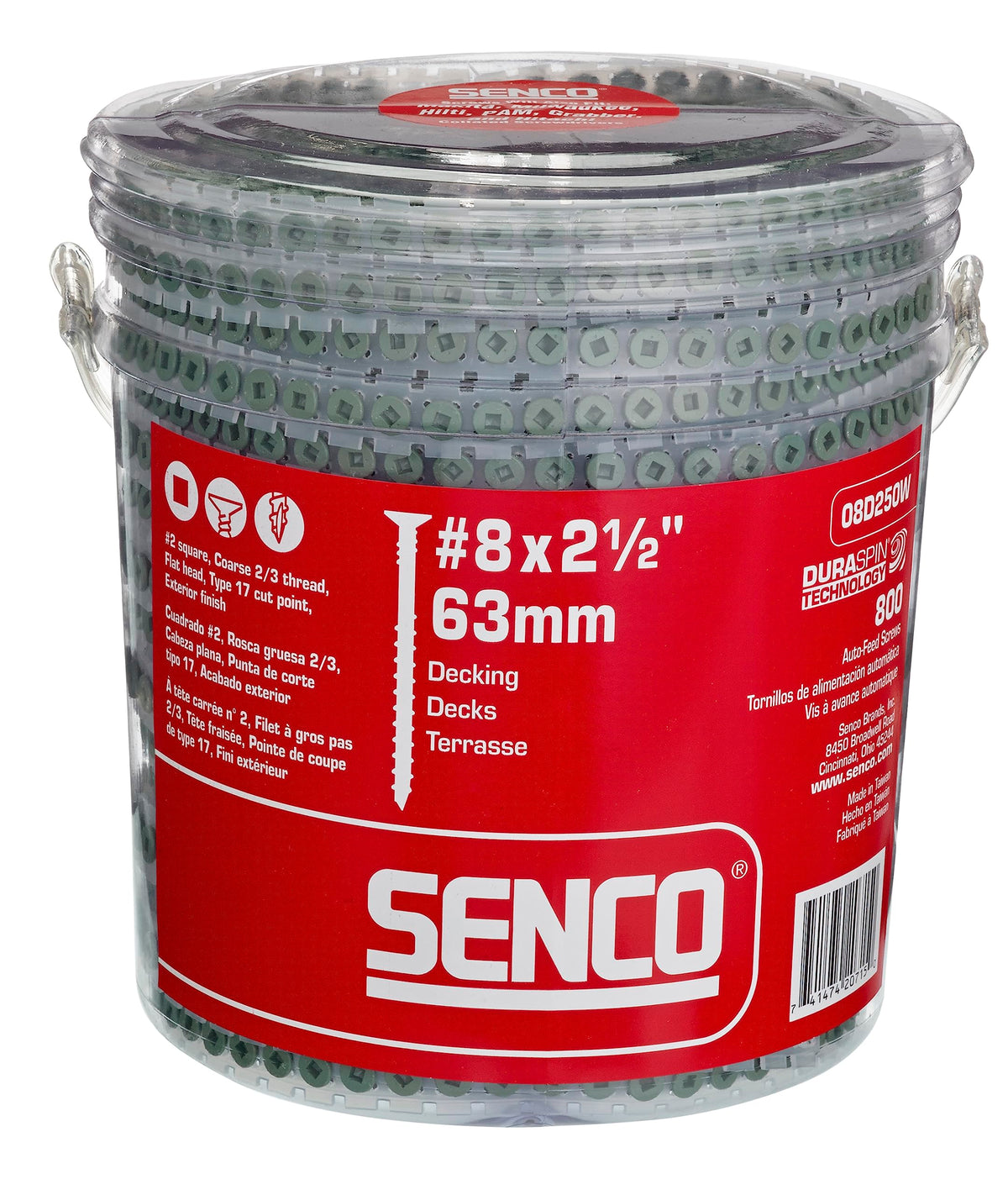 Senco #8 x 2-1/2 In. Decking to Wood Screw — Contractor Tool Supply, a ...